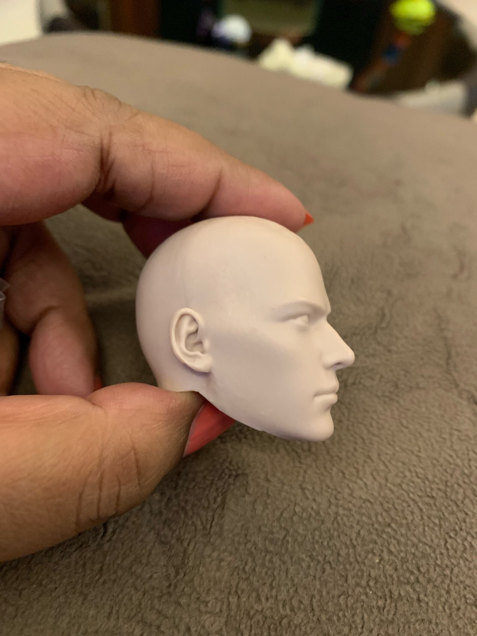 Gentleman Head PVC Sculpture Model Unpainted Miniature Figure - Etsy