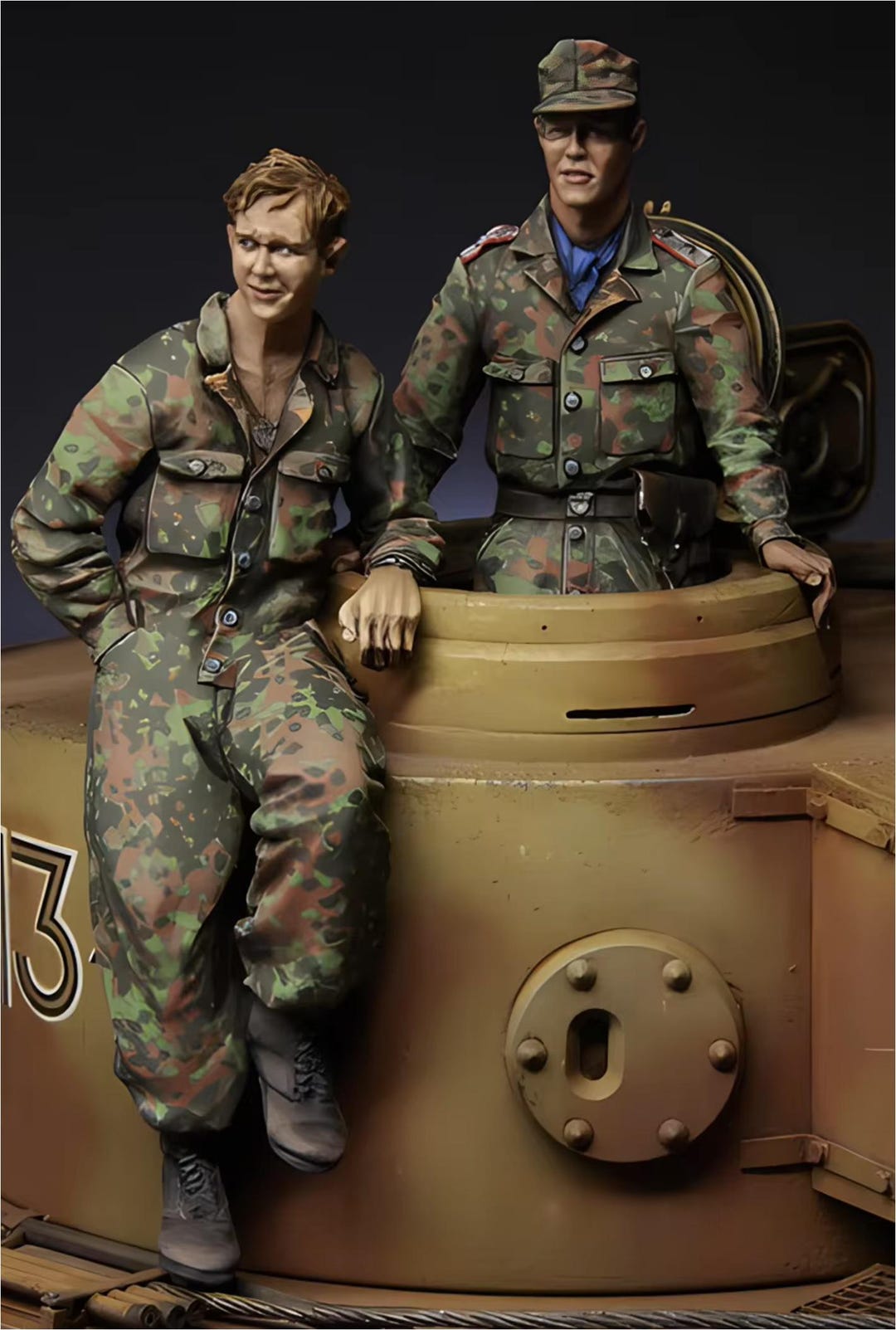 Tank Soldier Resin Model Military Unpainted Miniature Figure Kit Scale ...