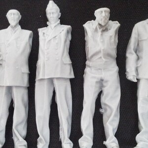 Ship Crew Captain Figures Set Unassembled Resin Model Unpainted 5 ...