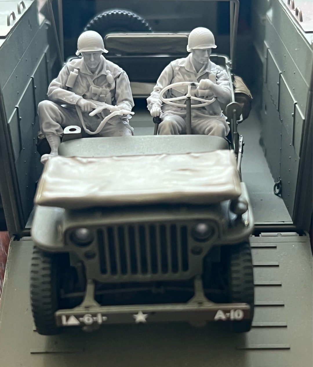 Tank Drivers Soldiers Resin Model Kit Military WWII Figure Scale 1-35 ...