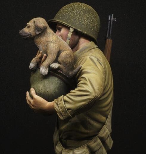 WWII USA Infantry Resin Saving Dog Military Bust Figure Model - Etsy