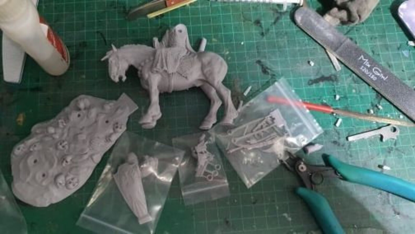 Viking Warrior Resin Model Kit Included Horse Scale 1-24 Not - Etsy