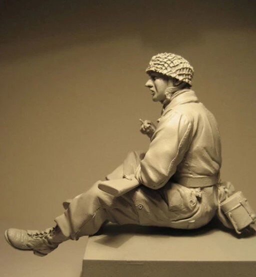 Sitting Soldier WWII Resin Kit Model Military Figure Unpainted - Etsy