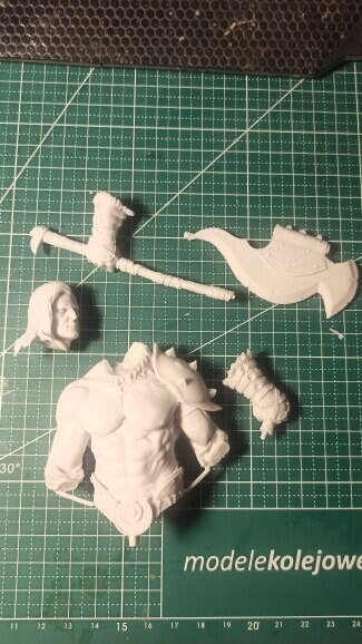 Viking Warrior Resin Model Nordic Sledgehammer Bust Unpainted | Etsy