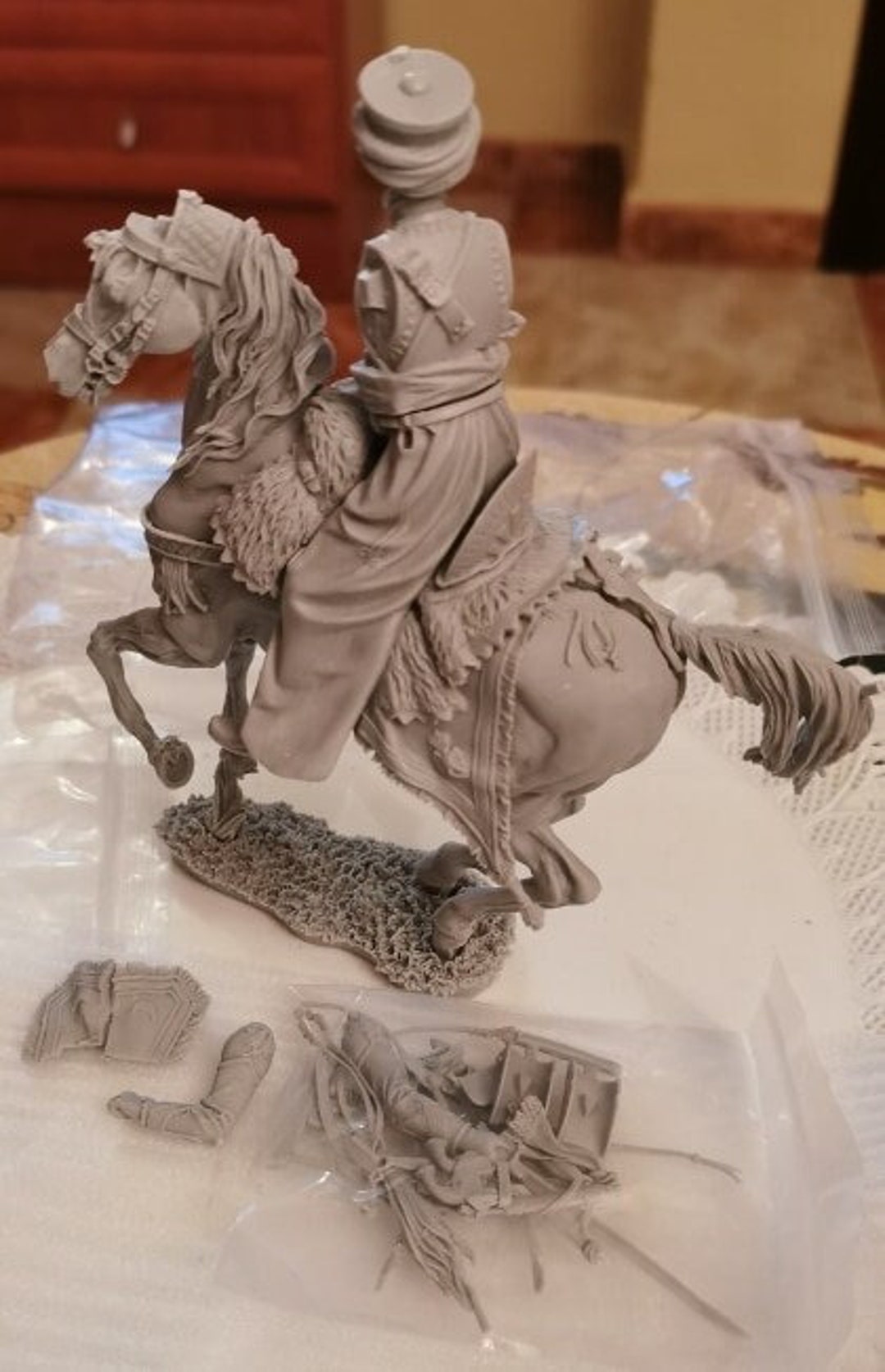 Viking Warrior Resin Model Kit Included Horse Scale 1-18 - Etsy