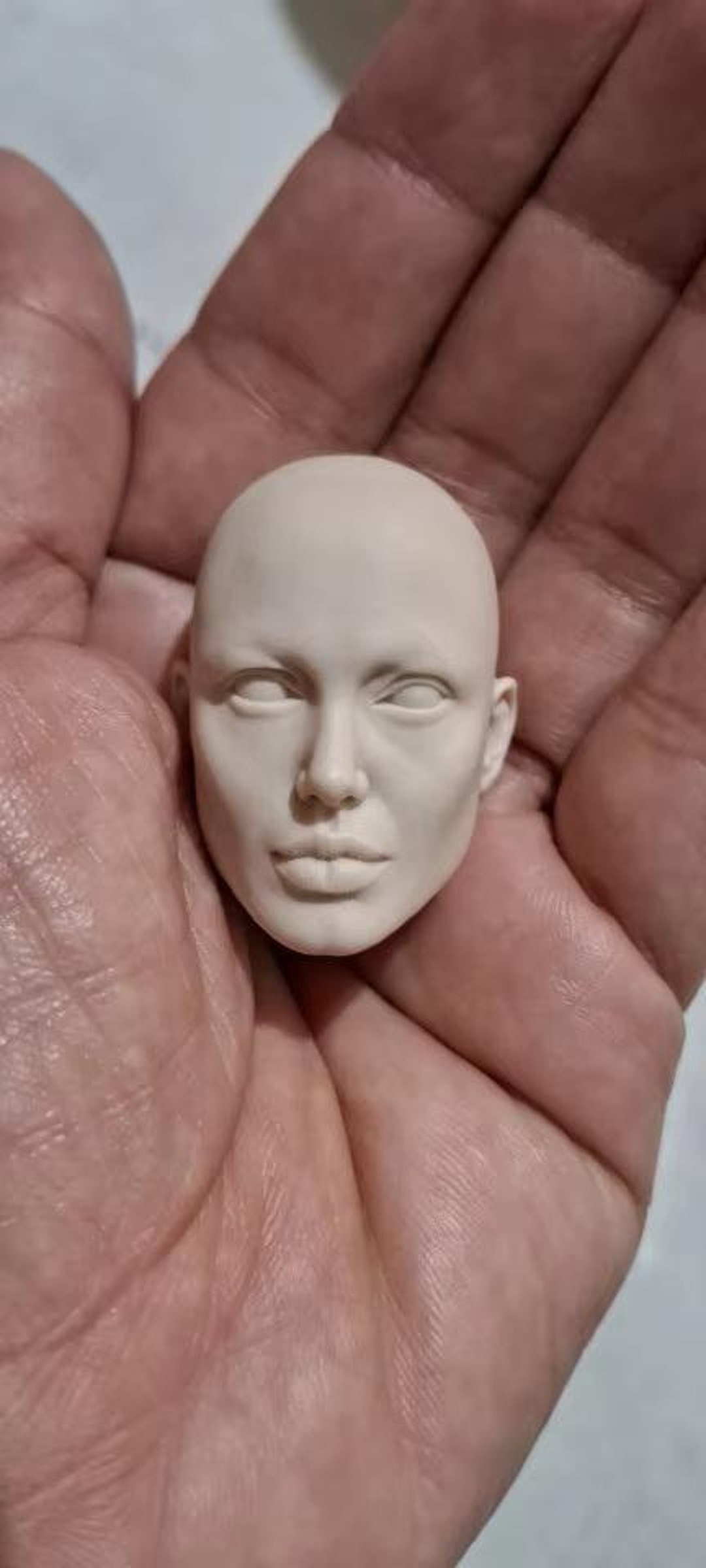 Female Head PVC Sculpture Model Unpainted Miniature Figure Scale 1-6 - Etsy