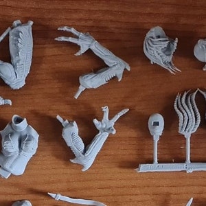 Assassinate Alien Scene Resin Kit Model Unpainted Miniature Figures ...