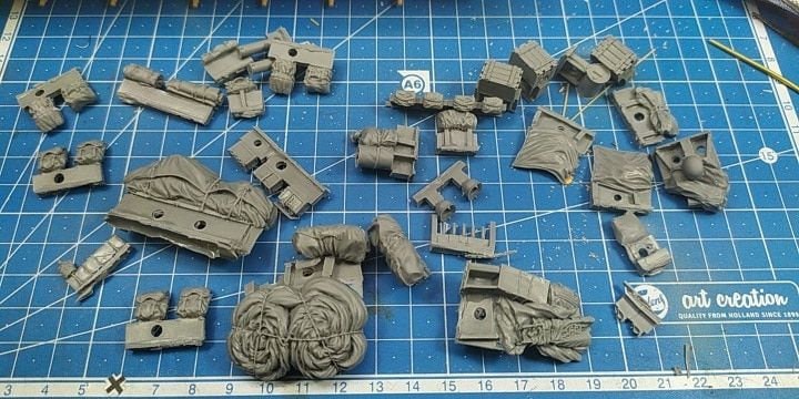 Armored Tank Resin Parts Military Accessories Miniature Model Kit Scale ...