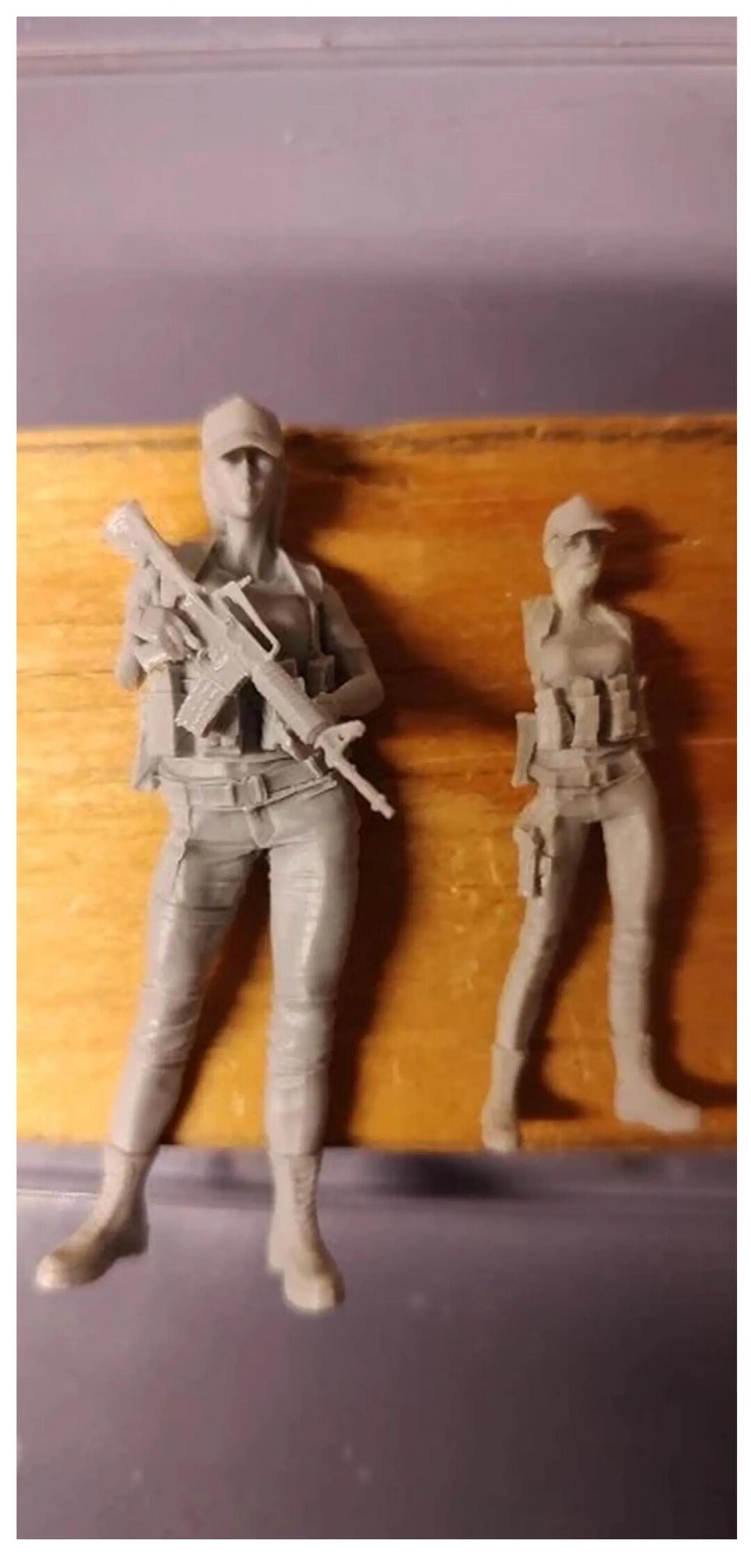 Female Soldier Miniature Unpainted Resin Model Figure Kit Scale 1-35 - Etsy