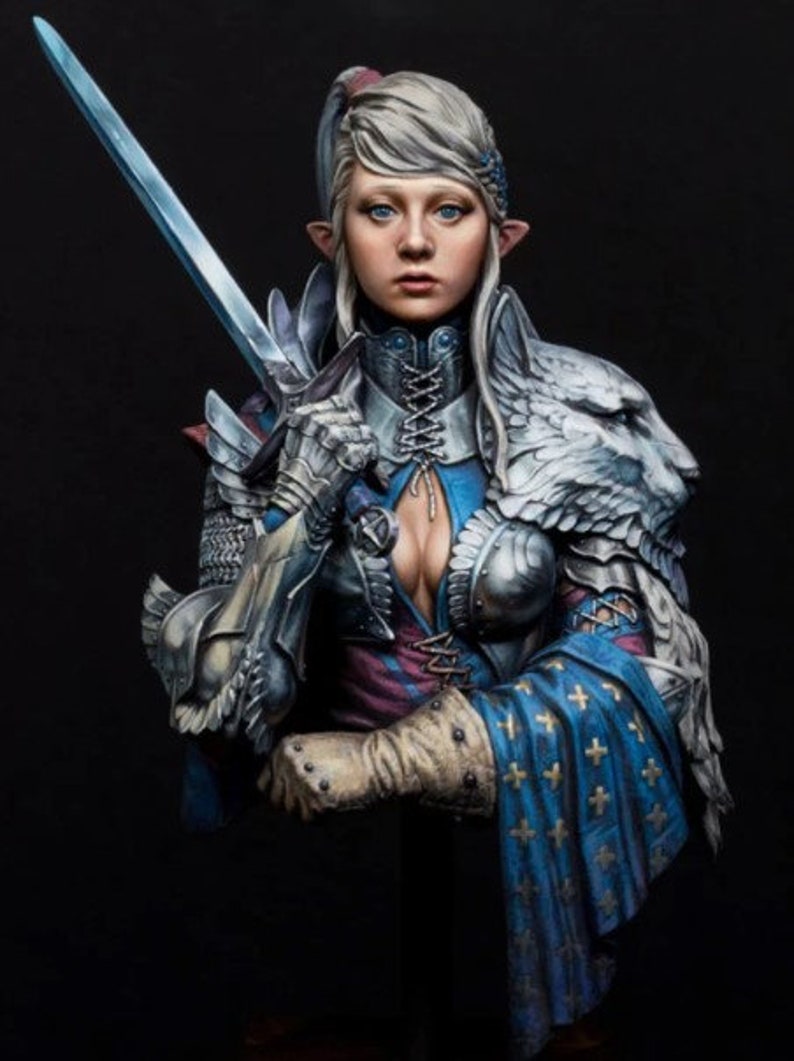 Elf Warrior Fantasy Figure Resin Kit Model Bust Unassembled - Etsy Elf Warrior Fantasy Figure Resin Kit Model Bust Unassembled - Etsy