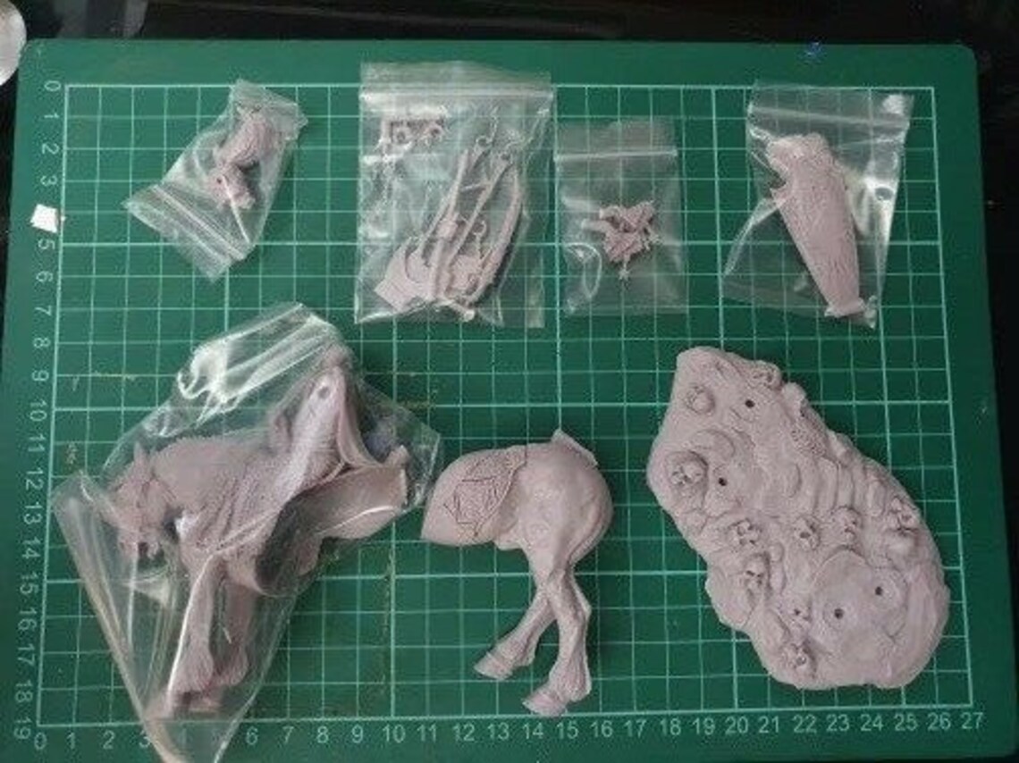 Viking Warrior Resin Model Kit Included Horse Scale 1-24 Not - Etsy