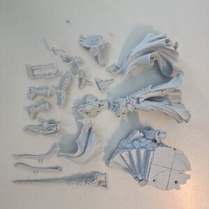 Modern Warrior Resin Model Unpainted Fantasy Kit Self-assembled Figure ...