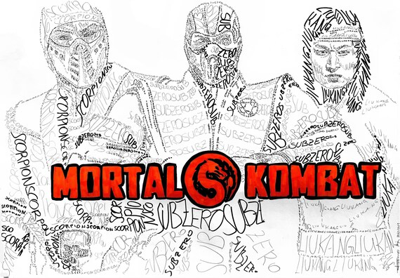 Mortal Kombat Characters Scorpion Drawing