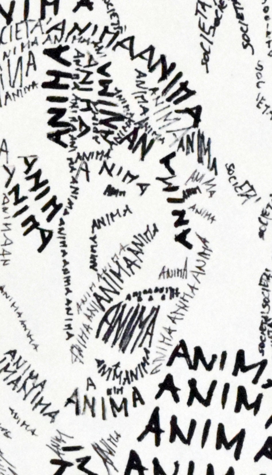 Original Drawing Portrait Pen and Pencil Soul Original Calligram ...