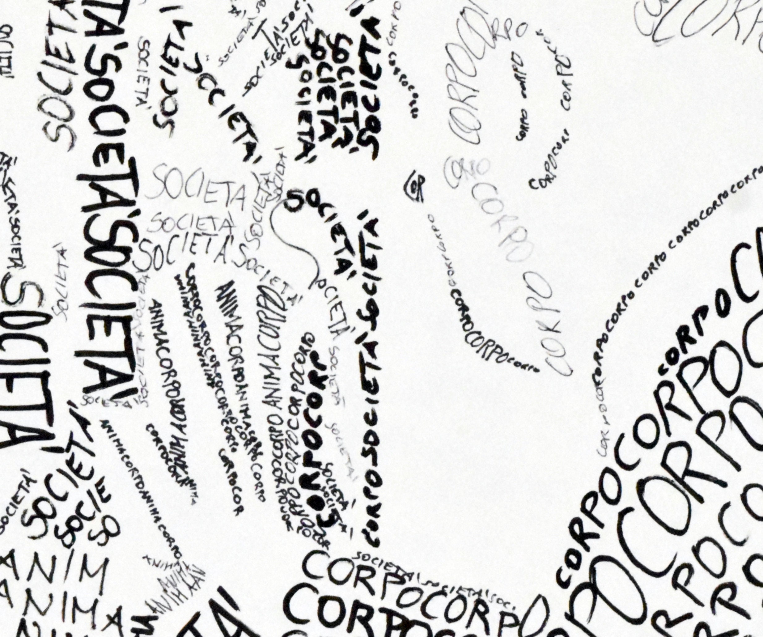 Original Drawing Portrait Pen and Pencil Soul Original Calligram ...