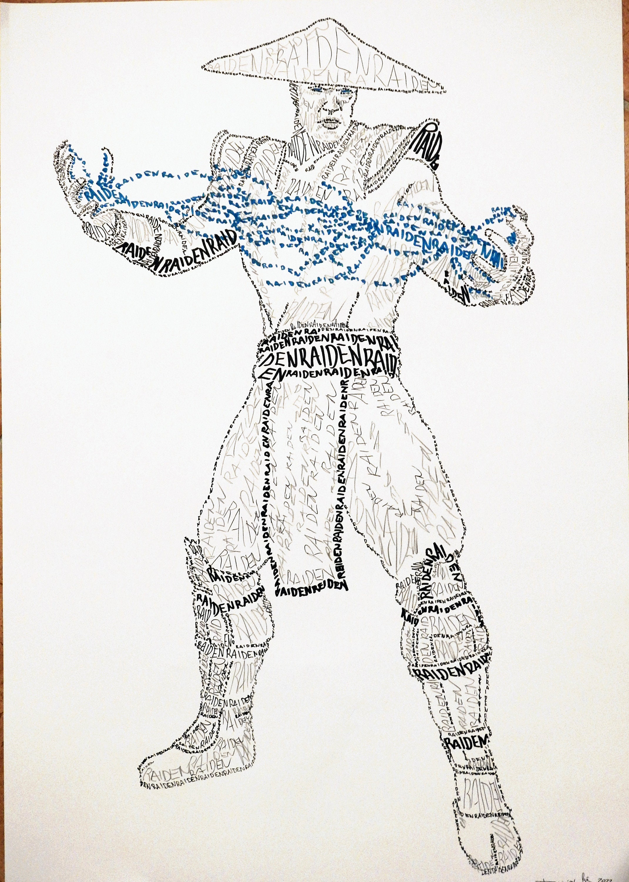 Raiden Mortal Kombat Drawing