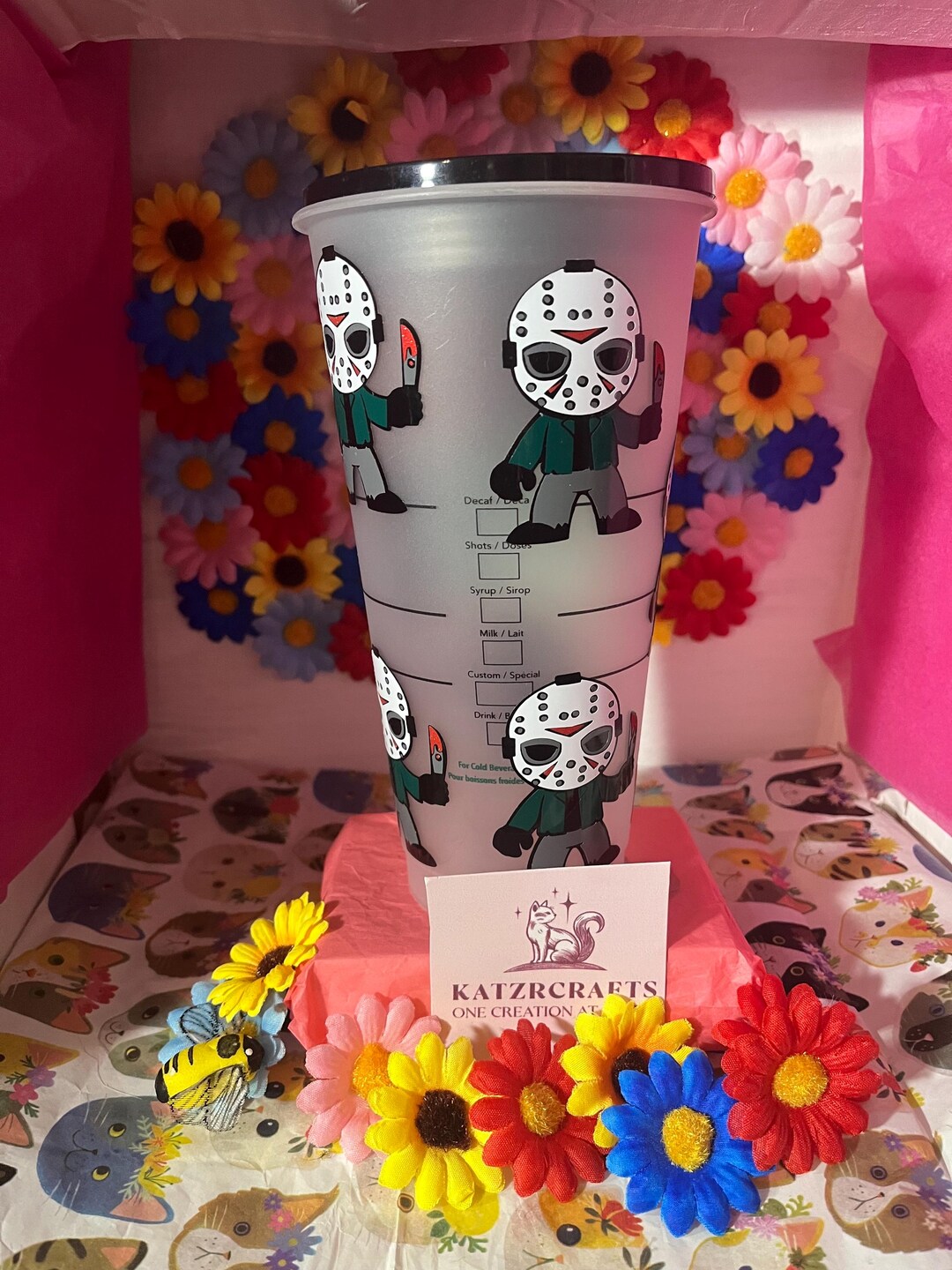 Jason Voorhes Halloween 24oz Sbucks Cup - Etsy