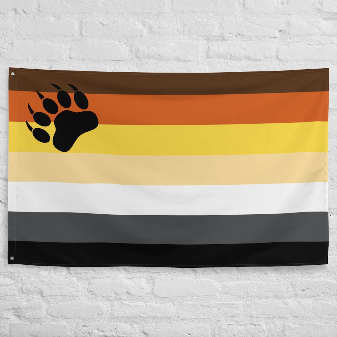 Bear Pride Flag Bear Pride Gift for Gay Bear Gay LGBTQ - Etsy