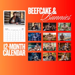 Beefcakes & Bunnies 2026 Calendar – Muscular Hunks With Adorable ...