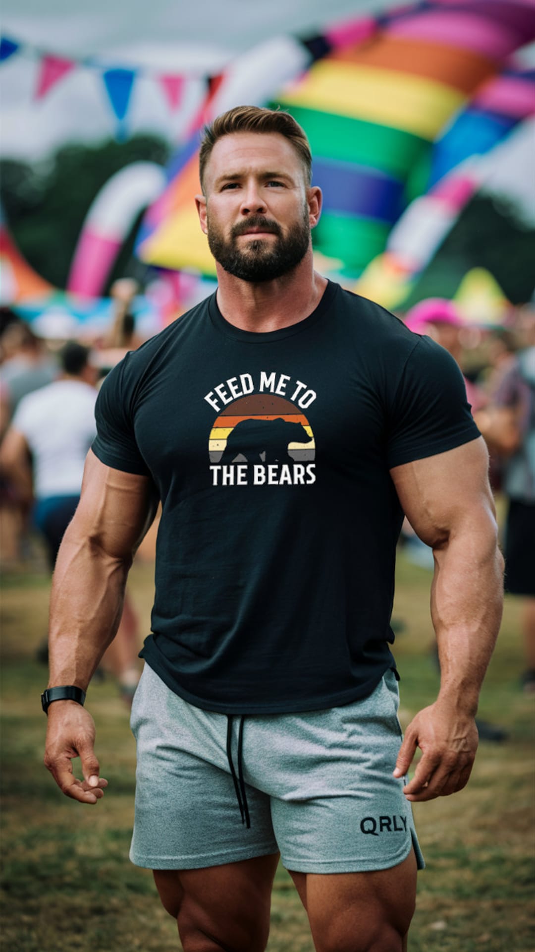 Feed Me to the Bears Gay Bear Tshirt Gay Pride | Gay Bear Shirt ...
