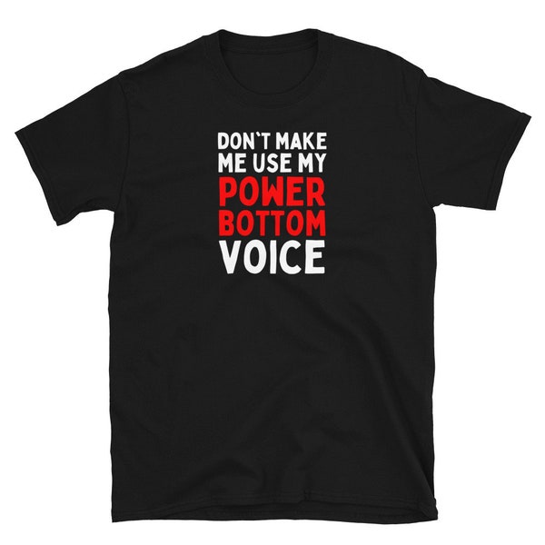 Power Bottom T Shirt - Etsy