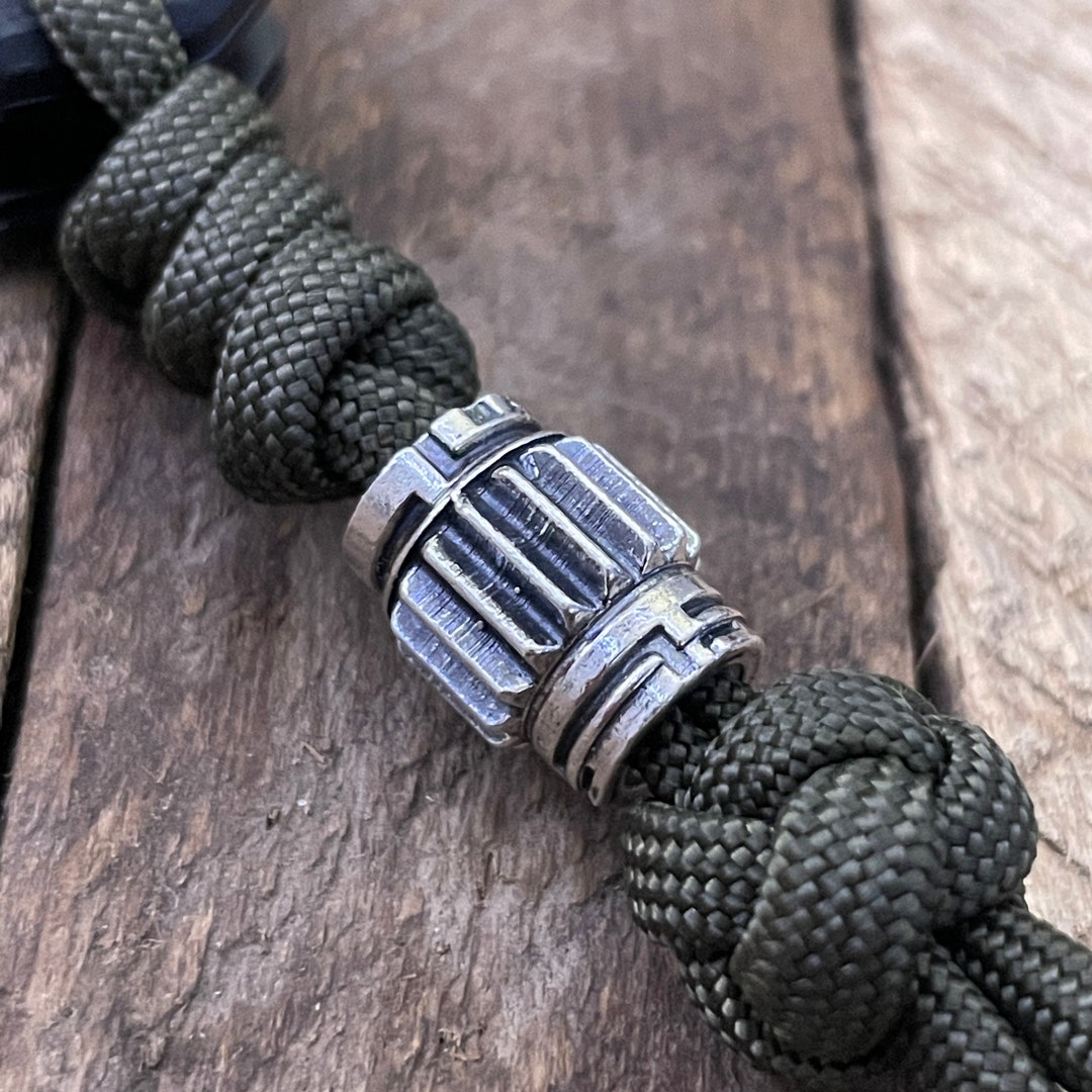 Handmade 925 Sterling Silver EDC Knife Lanyard Bead - Etsy
