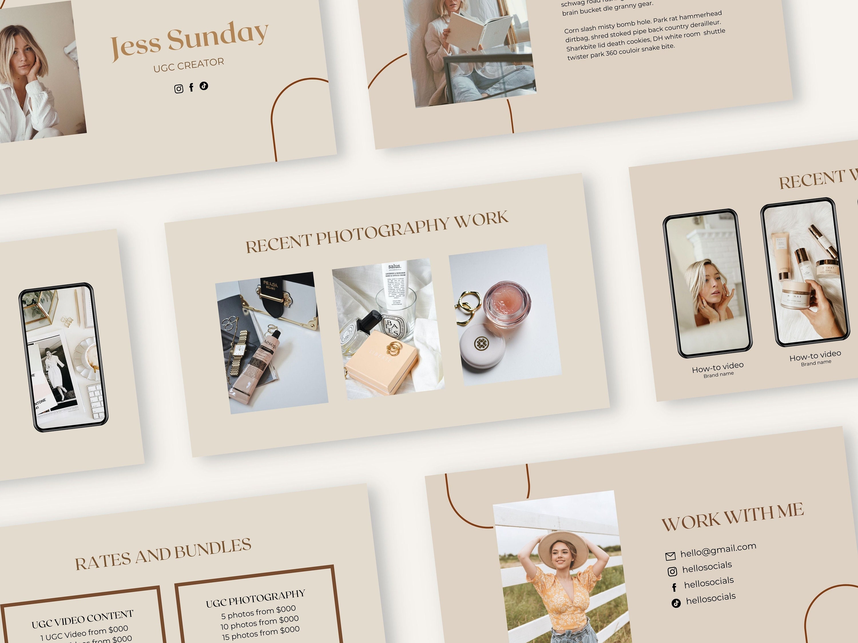 UGC Portfolio, UGC Template, UCG Creator, User Generated Content, Ugc ...