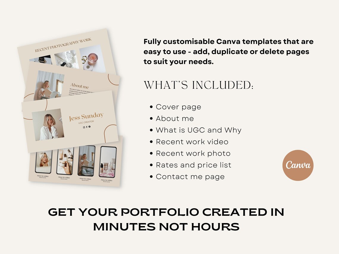 UGC Portfolio, UGC Template, UCG Creator, User Generated Content, Ugc ...