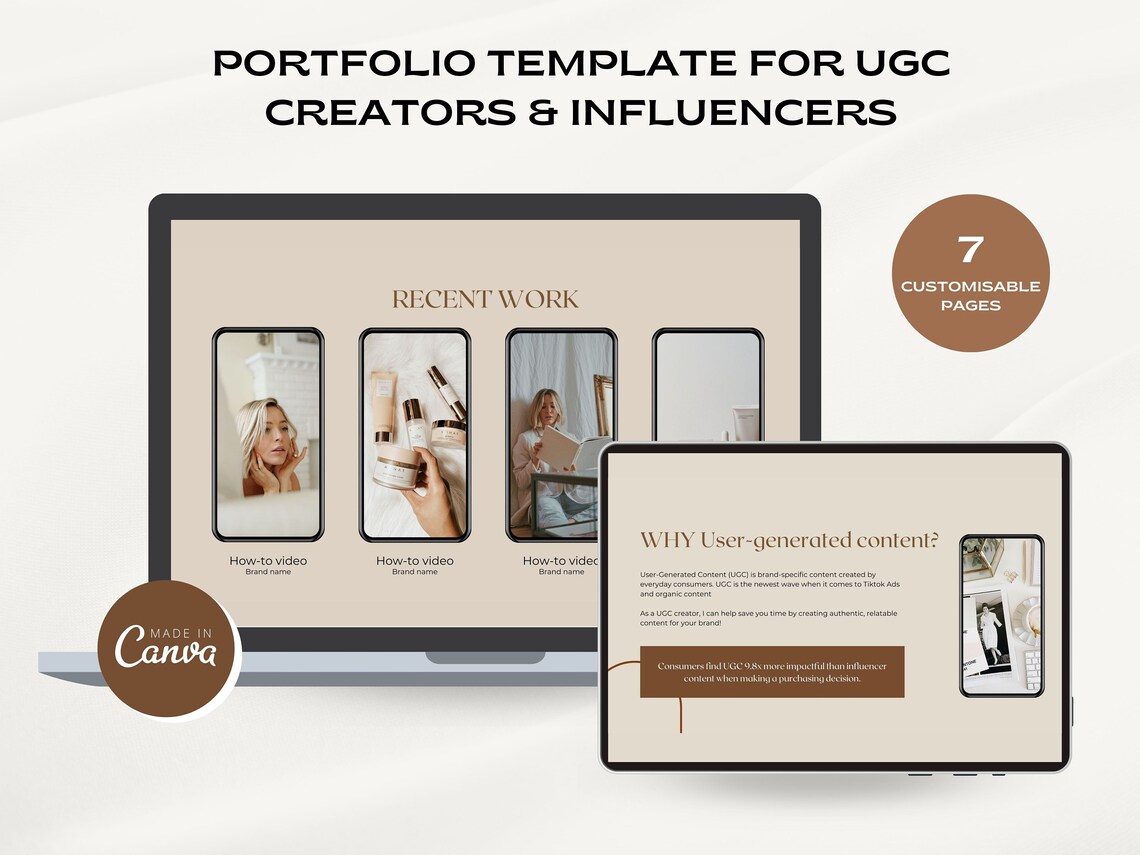 UGC Portfolio, UGC Template, UCG Creator, User Generated Content, Ugc ...
