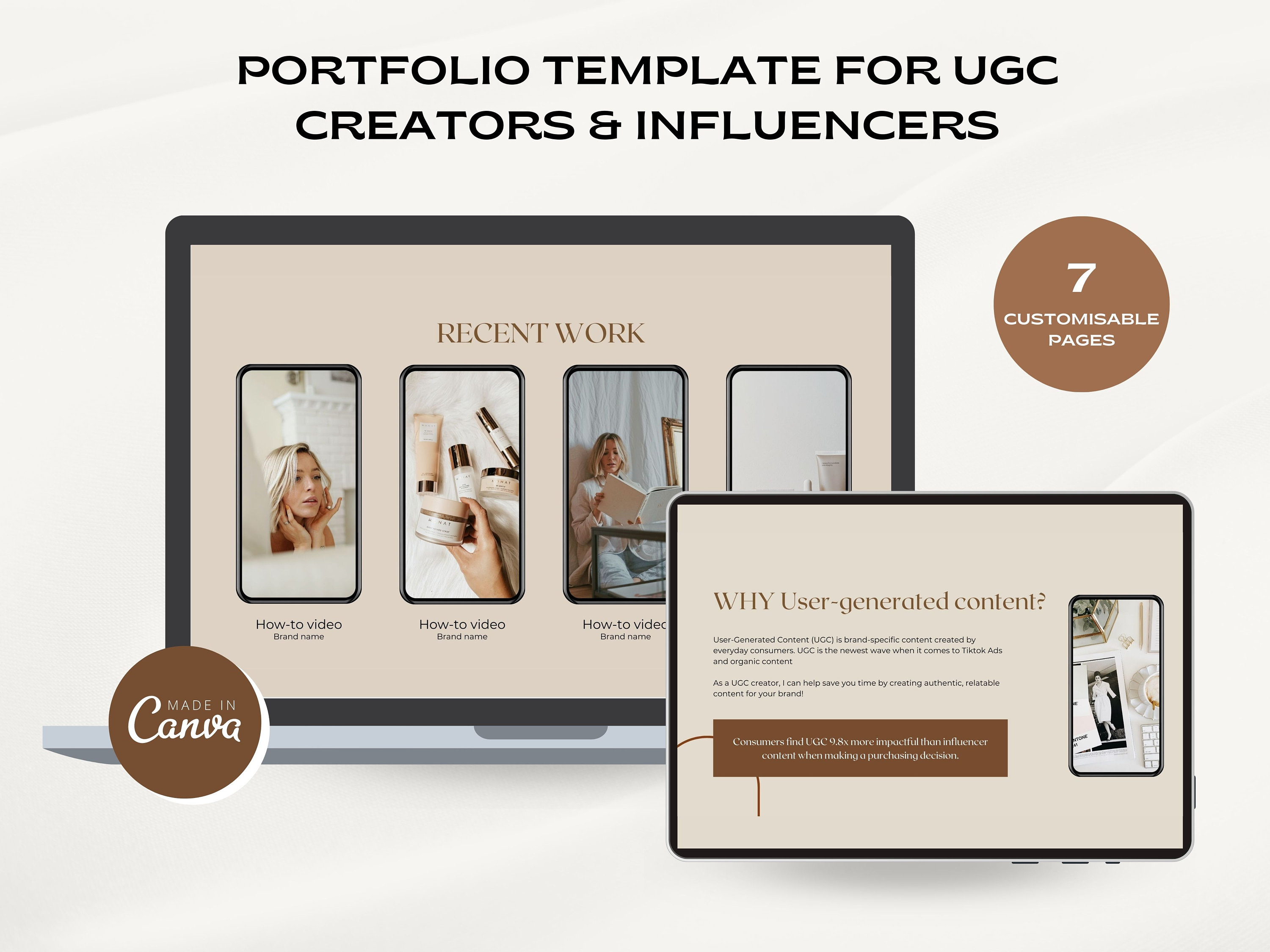 UGC Portfolio, UGC Template, UCG Creator, User Generated Content, Ugc ...