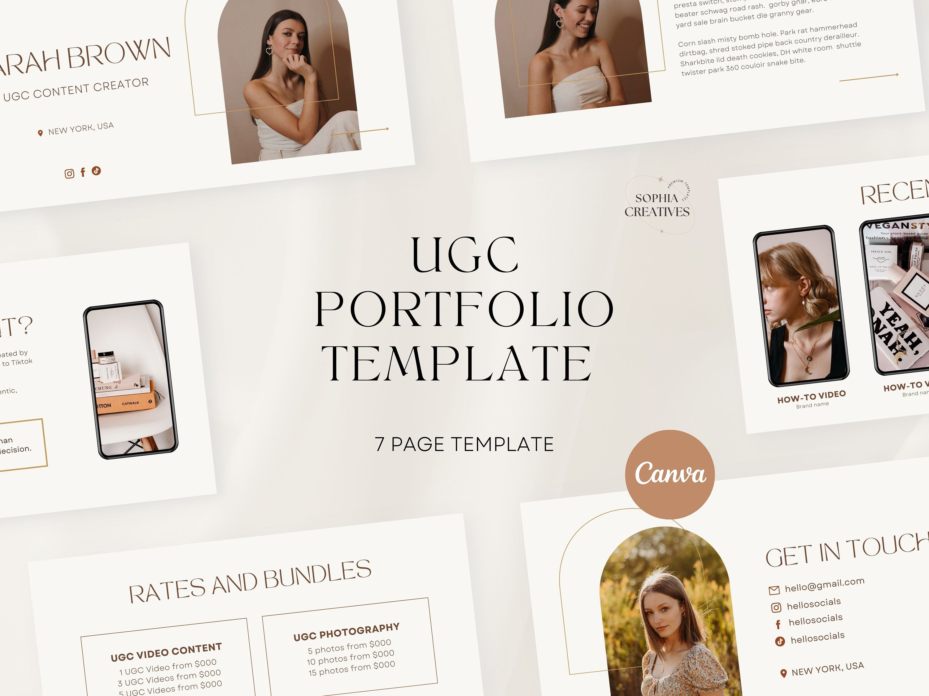 UGC Portfolio, UGC Template, UCG Creator, User Generated Content, Ugc ...