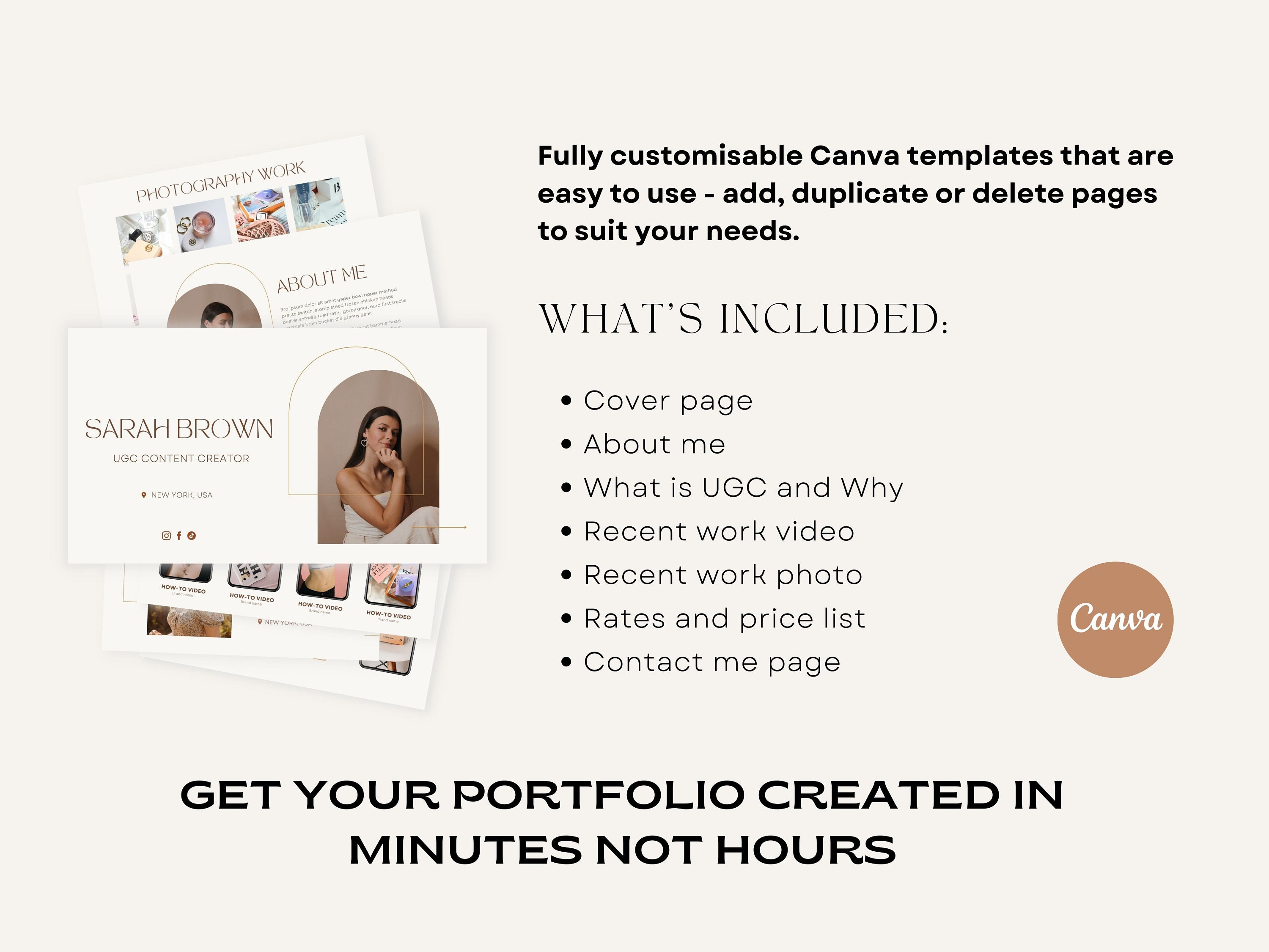 UGC Portfolio, UGC Template, UCG Creator, User Generated Content, Ugc ...