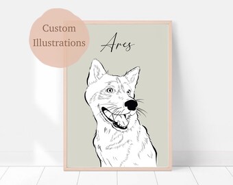 Furry Line Art - Etsy