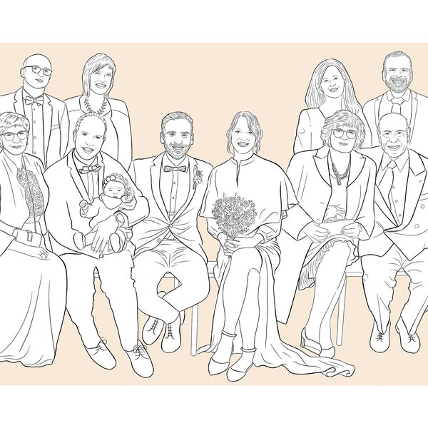 Custom Line Drawing - Etsy