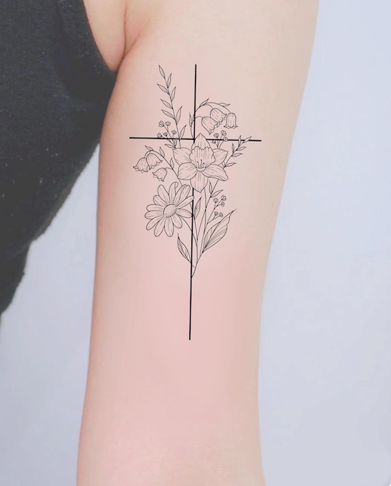 In Loving Memory Cross Tattoos Designs