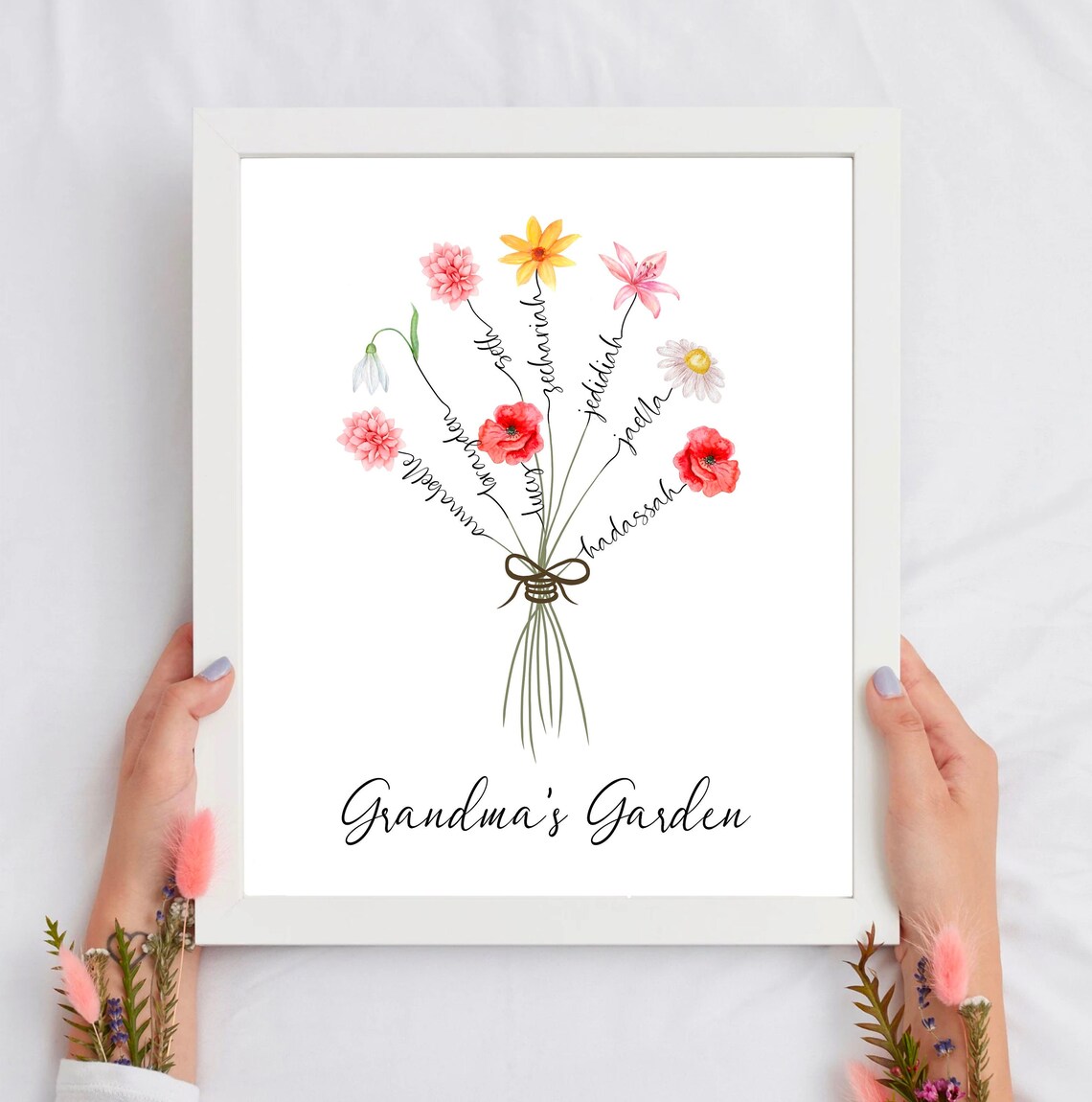 Custom Birth Month Flower, Custom Family Birth Flower Bouquet ...