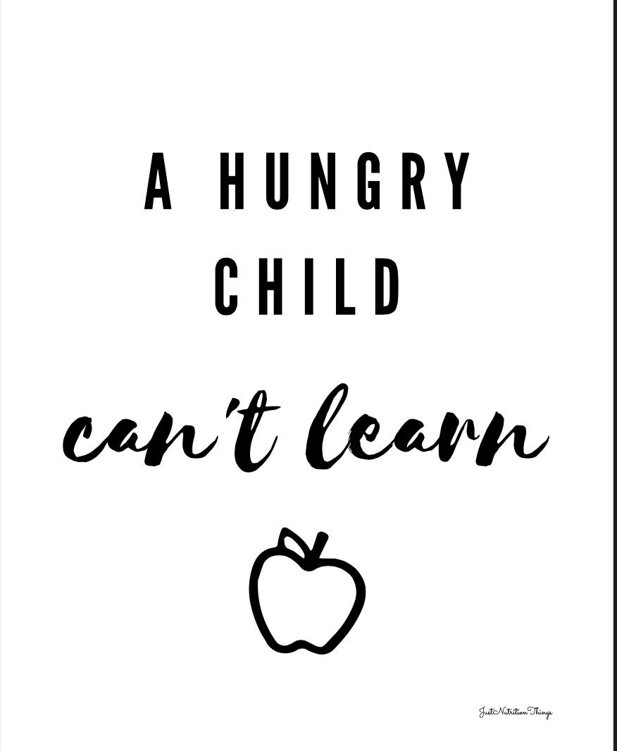 A Hungry Child Can't Learn...school Nutrition Quotes, Dietitian Quotes ...
