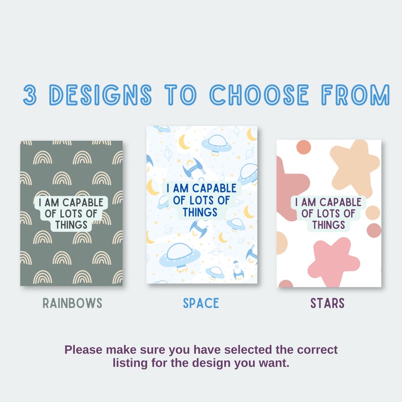 Affirmation Cards for Kids Printable, Children's Positive Affirmation ...