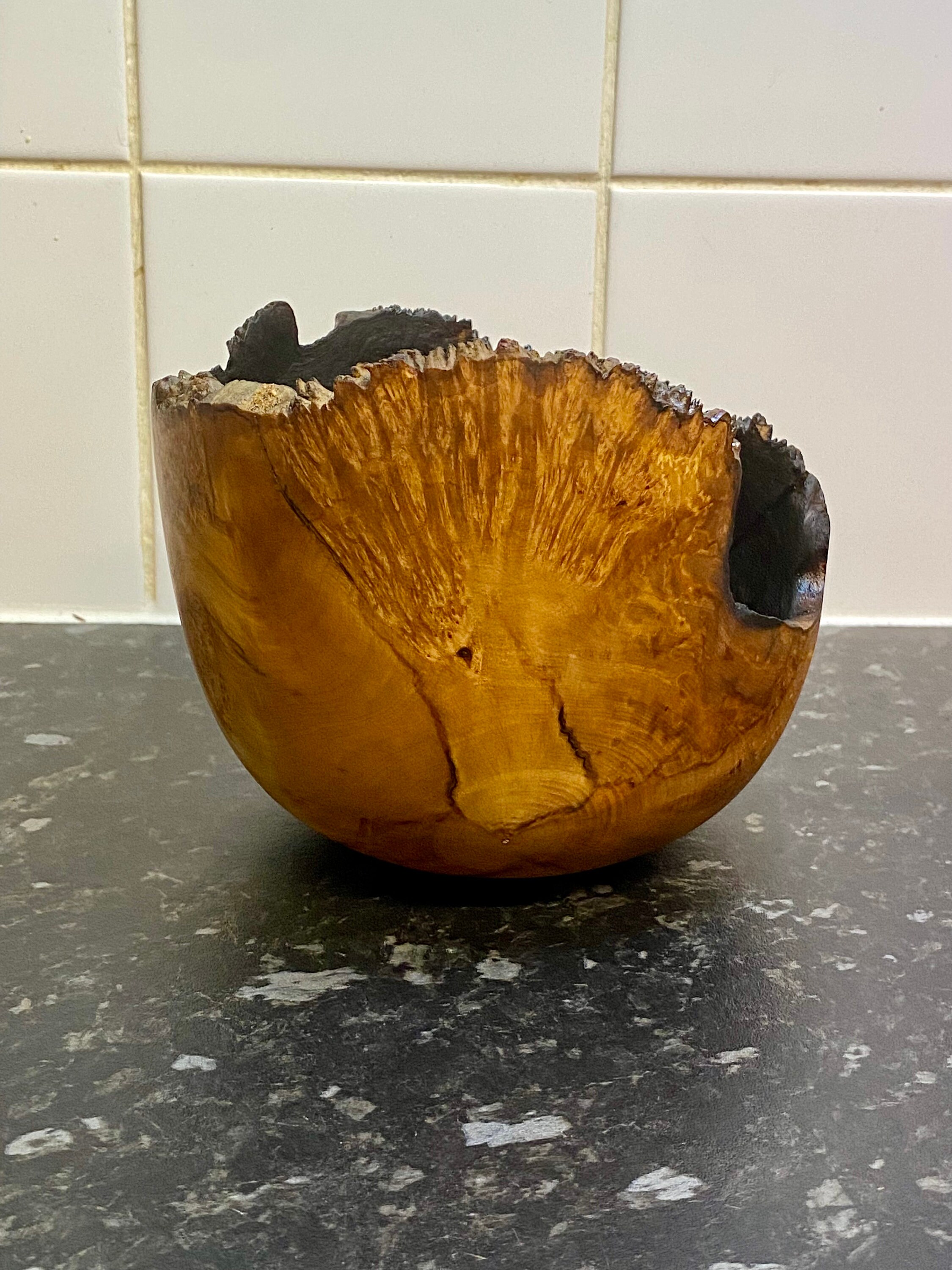 Burr Field Maple Natural Edge Bowl Vessel. Live Edge Bowl - Etsy