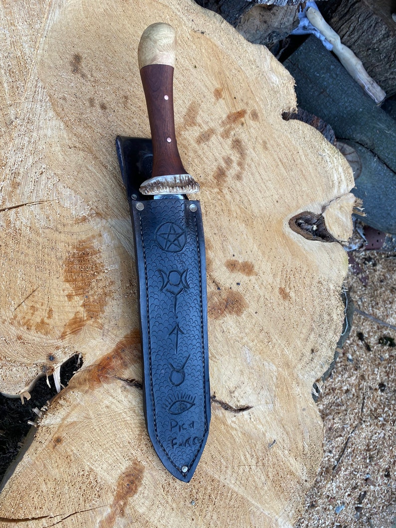Hand Forged Kris Dagger. Witches Dagger Ceremonial Witches Knife ...