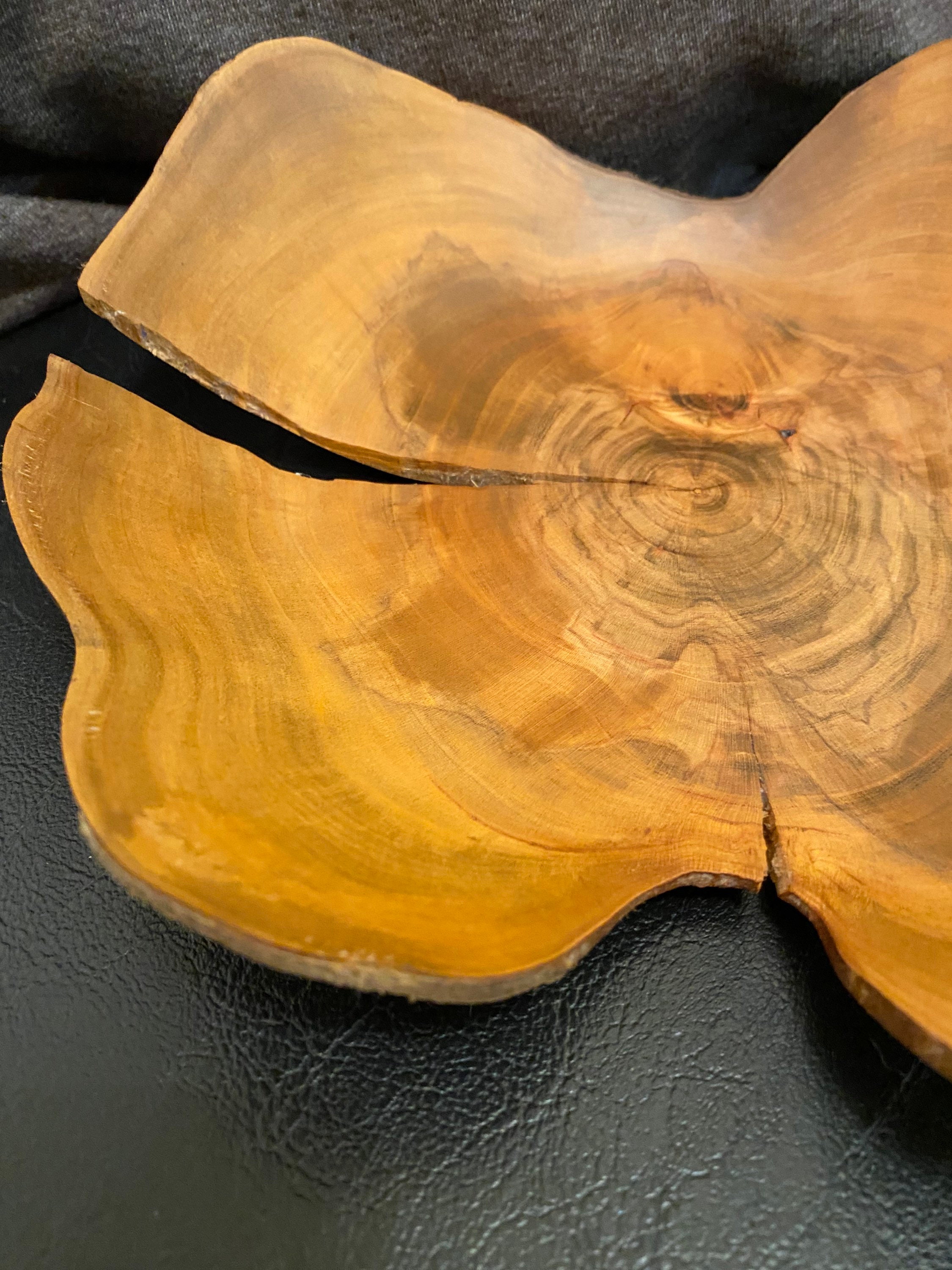 Cherry End Grain Turned Wooden Bowl. Great Edge Profile. Natural Edge ...