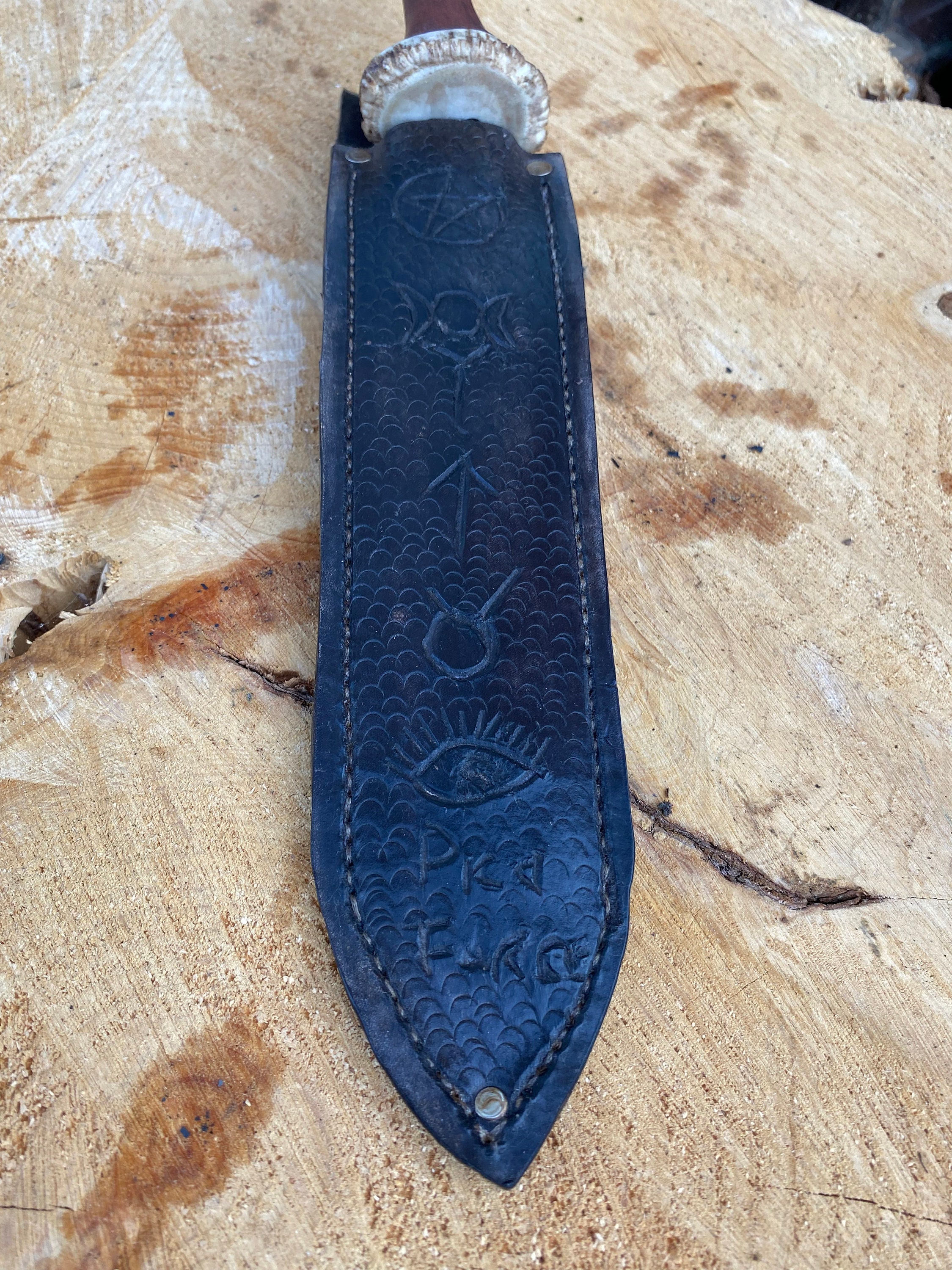 Hand Forged Kris Dagger. Witches Dagger Ceremonial Witches Knife ...