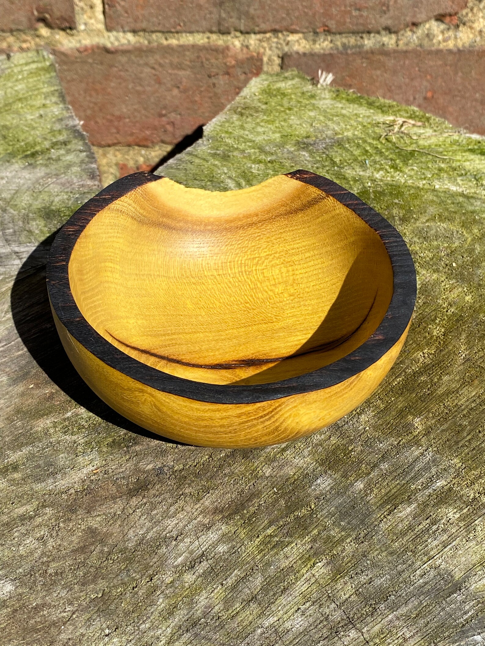 Mulberry Wooden Bowl Wood Bowl Coin Bowl Sweet Bowl Scorched Wood Rim ...