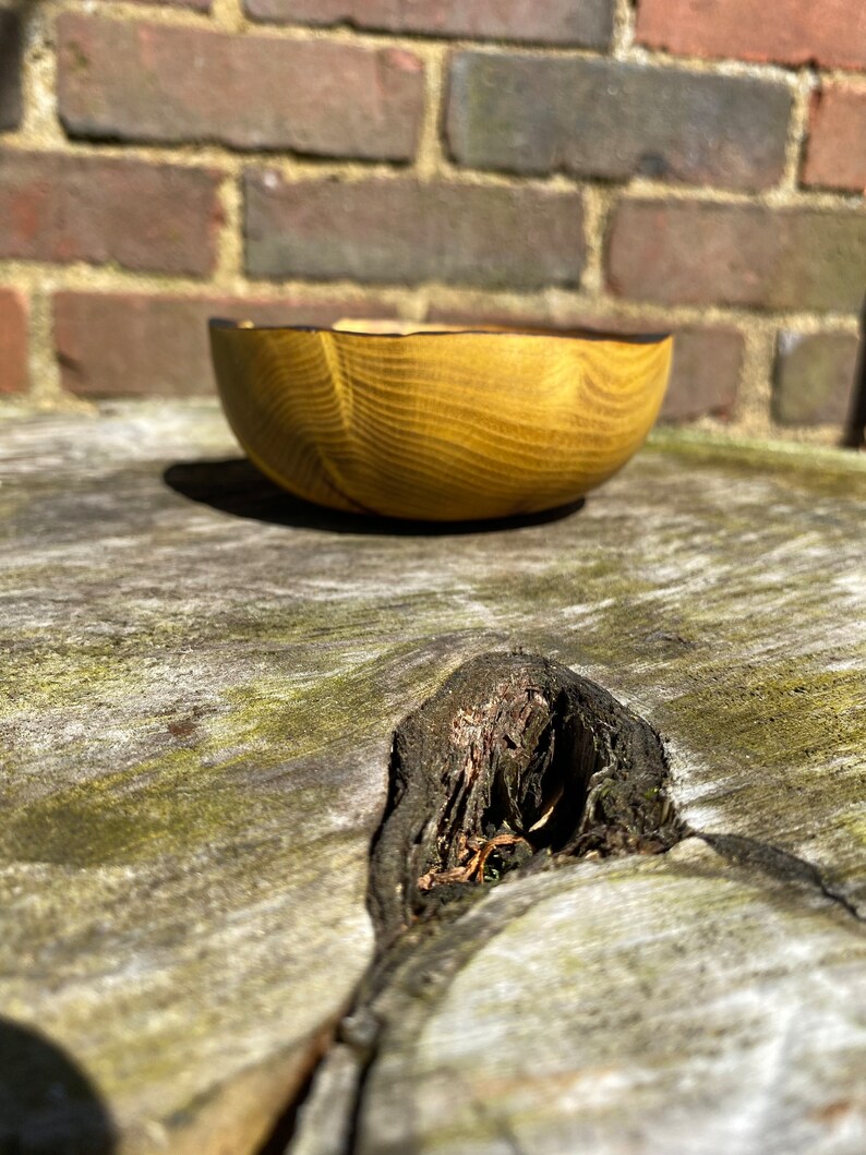 Mulberry Wooden Bowl Wood Bowl Coin Bowl Sweet Bowl Scorched Wood Rim ...