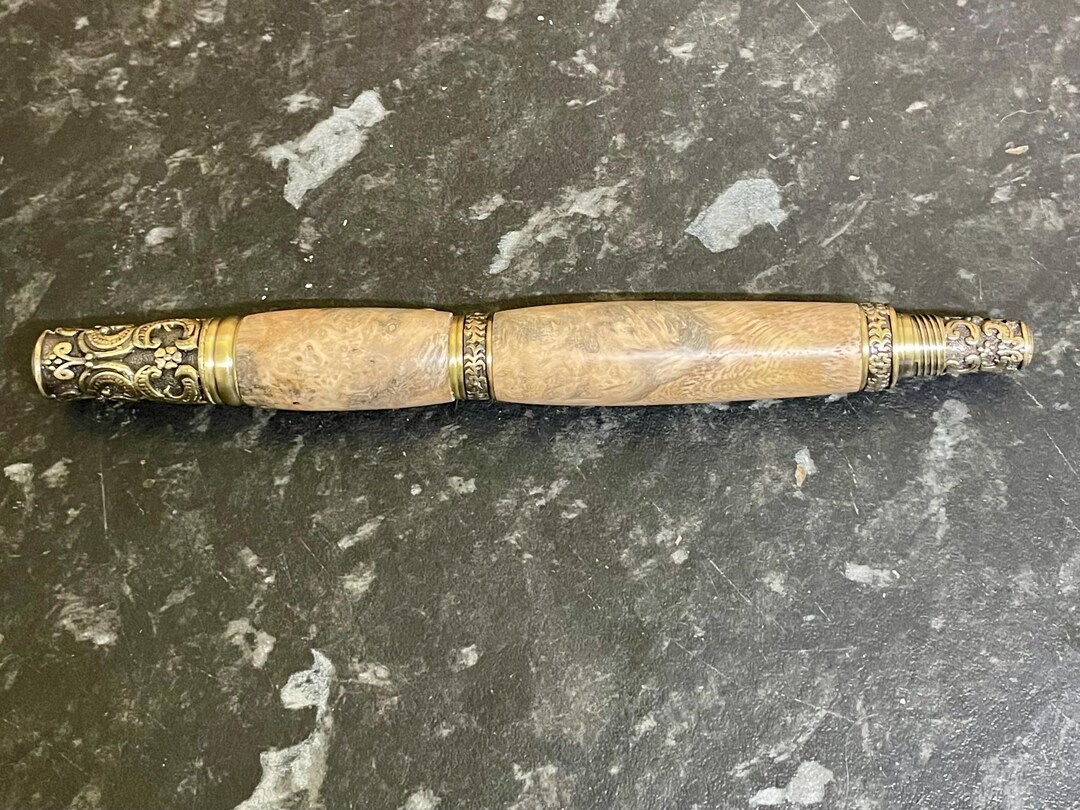 Victorian Style Fountain Pen Made With Amboyna Burr Hand Made Pen ...