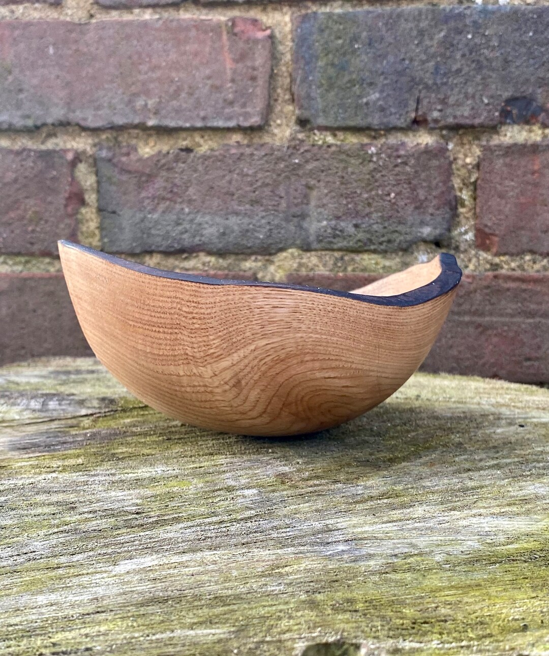 Sweet Chestnut Bowl Live Edge Bowl Wooden Bowl Wood Art Hand Crafted ...