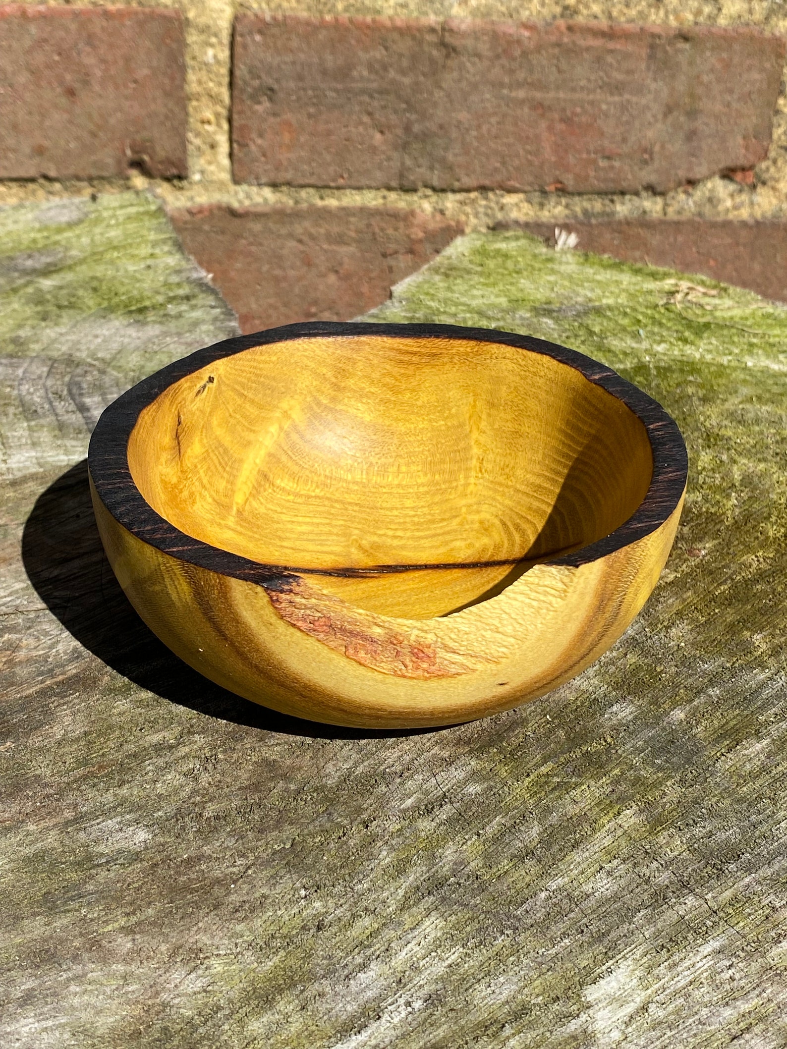 Mulberry Wooden Bowl Wood Bowl Coin Bowl Sweet Bowl Scorched Wood Rim ...