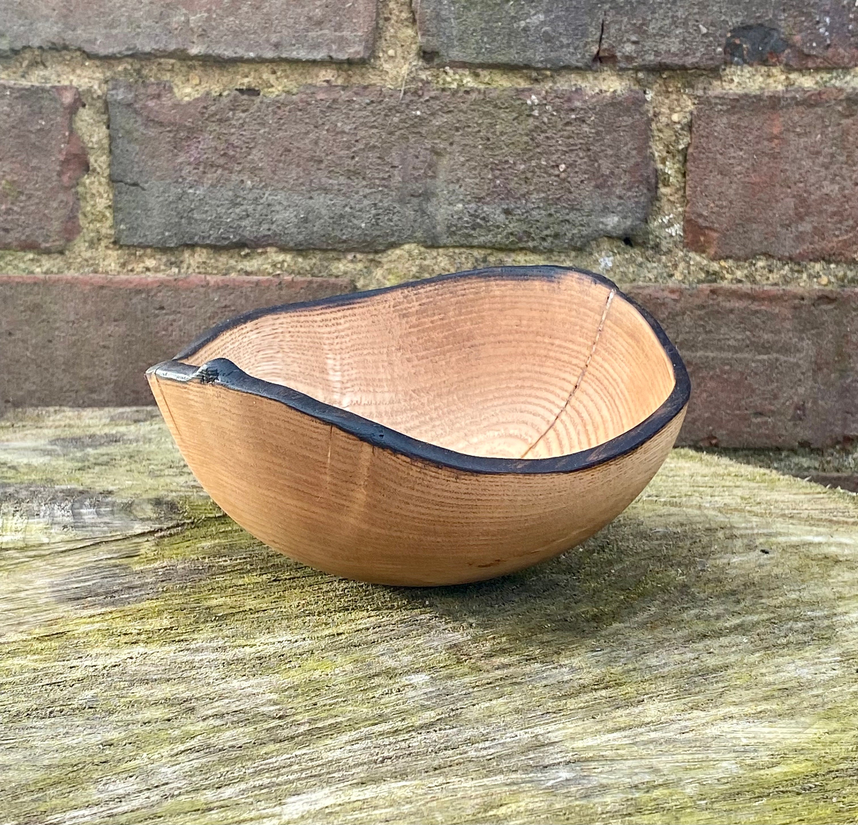Sweet Chestnut Bowl Live Edge Bowl Wooden Bowl Wood Art Hand Crafted ...