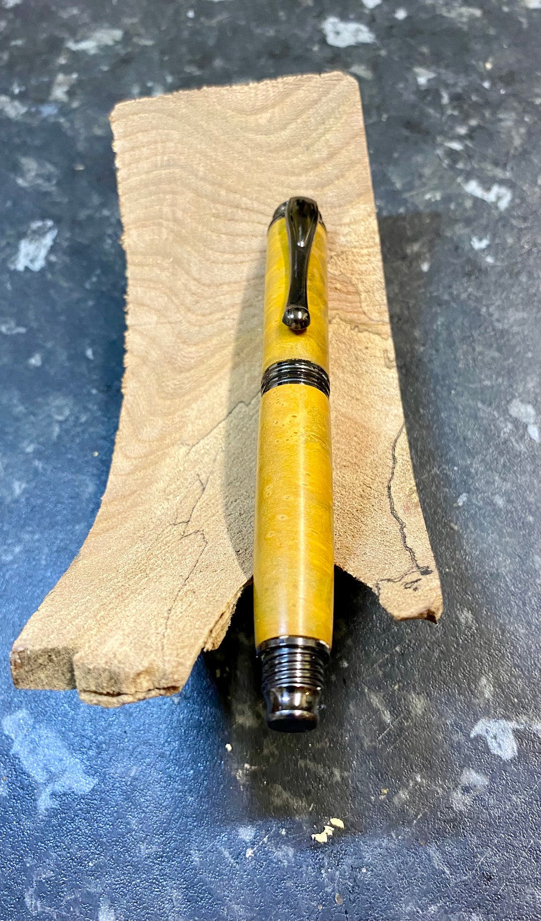 Beautiful Handmade Parker Style Pen Gempo Burr Wood Black Ink ...