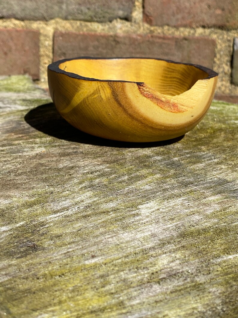 Mulberry Wooden Bowl Wood Bowl Coin Bowl Sweet Bowl Scorched Wood Rim ...